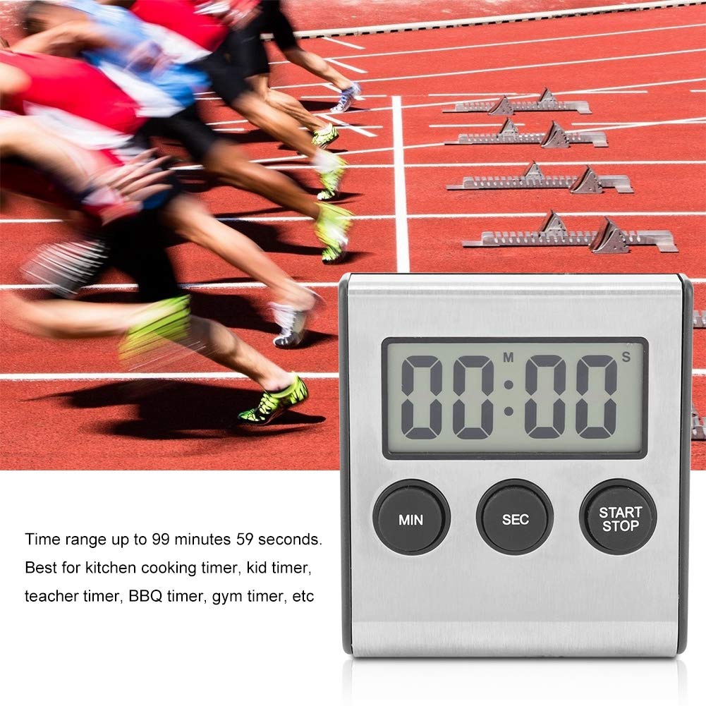 Kitchen Digital Timer Cooking Timer Multi-Function Timer with Magnet on the Back and Wall ...