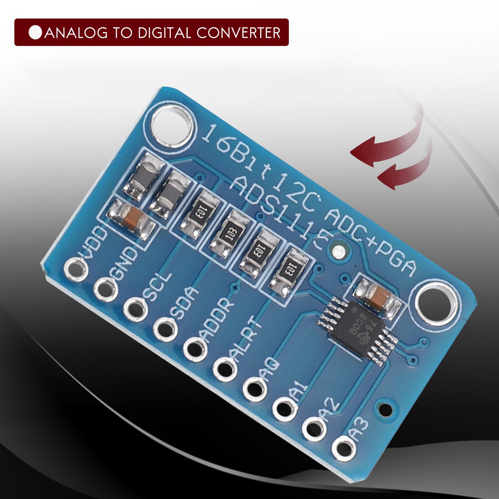 6 PCS ADS1115 Analog to Digital Converter 16 Bit ADC Module Converter - Hepsiburada Global