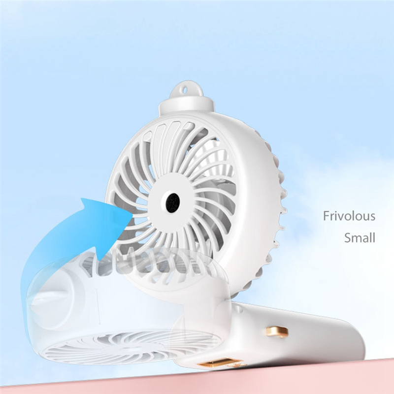 5000MAh Spray Mist Fan with LCD Display USB Mute Mini Rechargeable, C ...