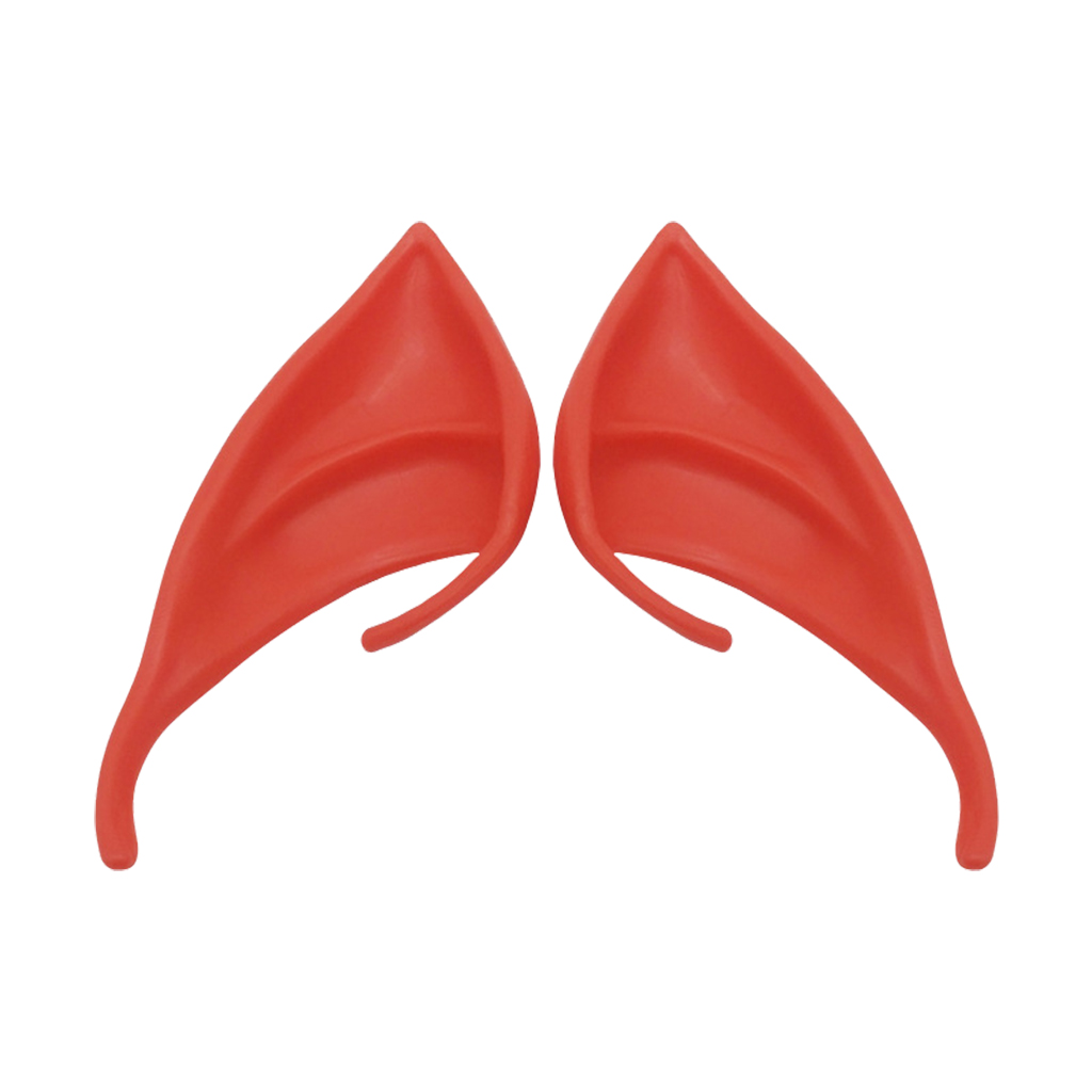 Cosplay Fairy Elf Ears Pixie Elven Vampire Halloween Props Red 10cm ...