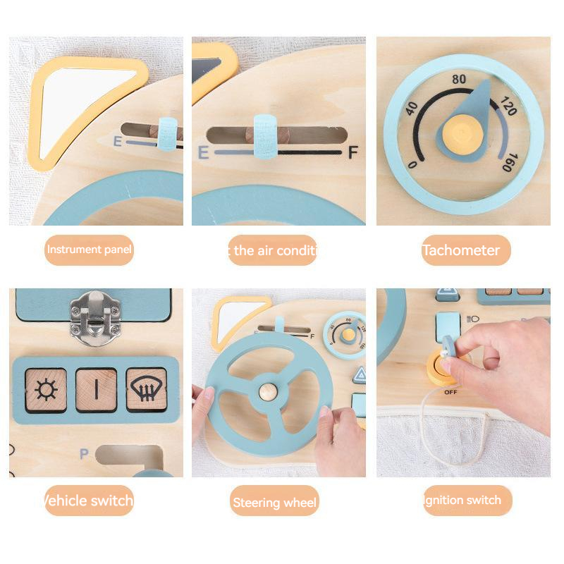 Wooden Fun Car Direction Busy Board Educational Toy - Hepsiburada Global