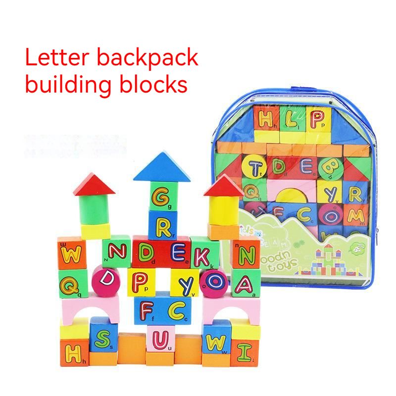 Large particle alphabet backpack building blocks toy - Hepsiburada Global