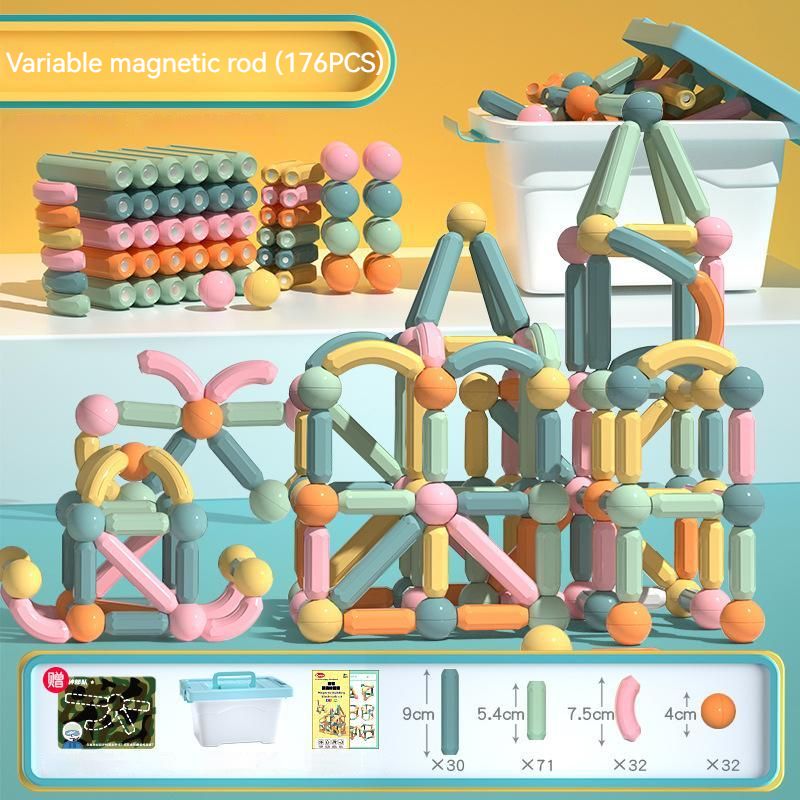 Big Blocks Variety Puzzle Magnetic Stick Toy - Hepsiburada Global