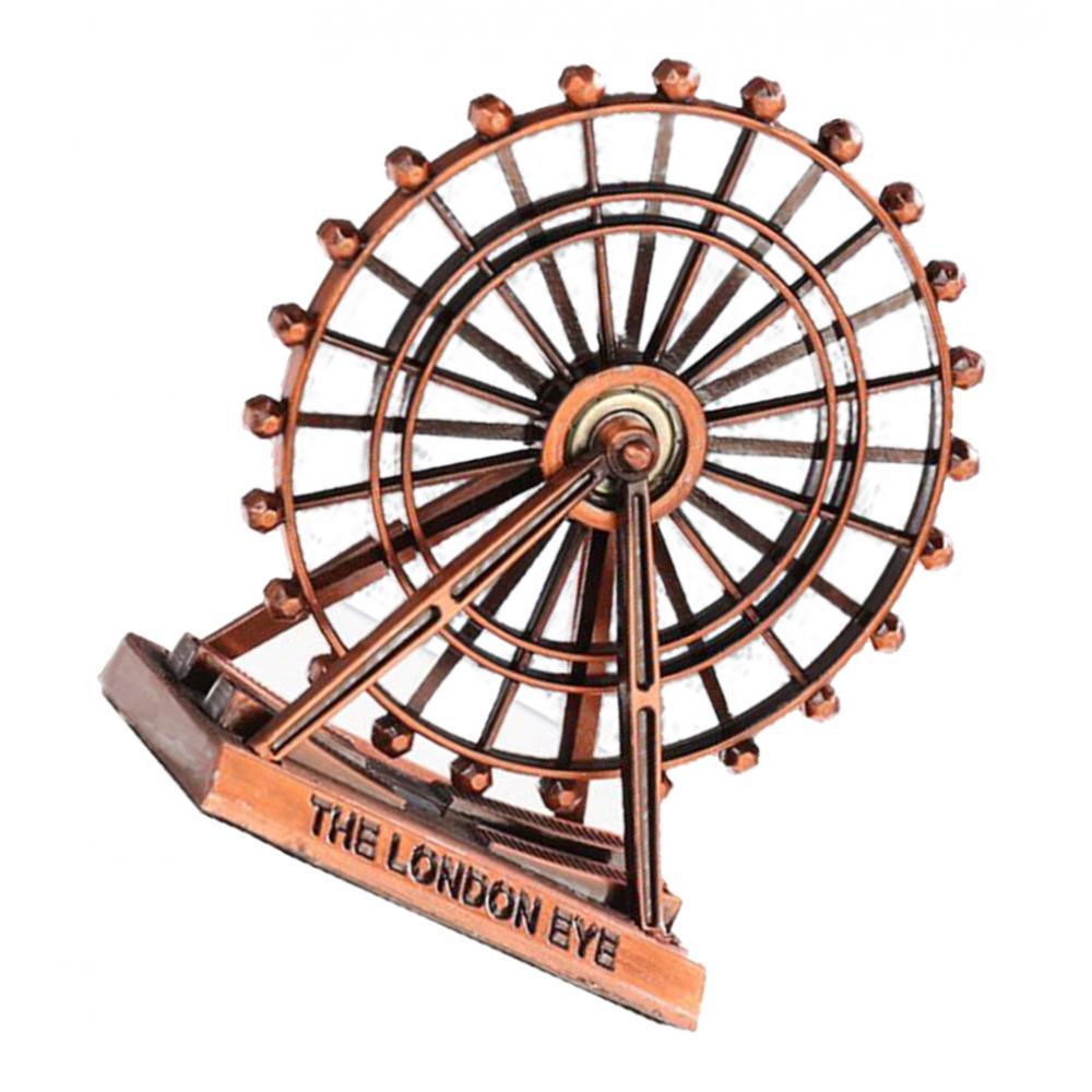 Rotating Wheel Figurine Statue Sculpture f/Dinner Desk Red Bronze S ...