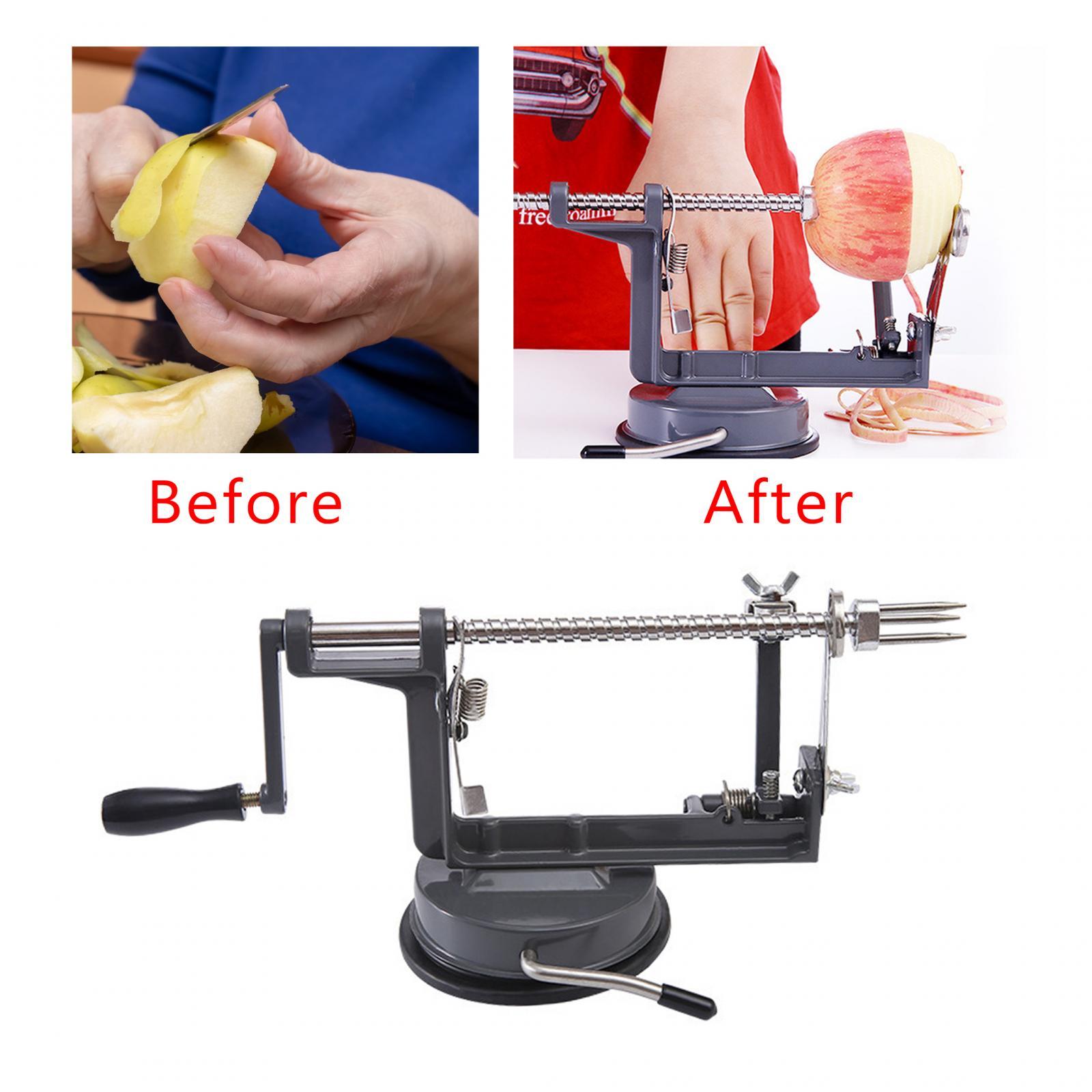 Fruit Peeling, and Corer Strong Scution Fruit Slicing Machine for Shop ...