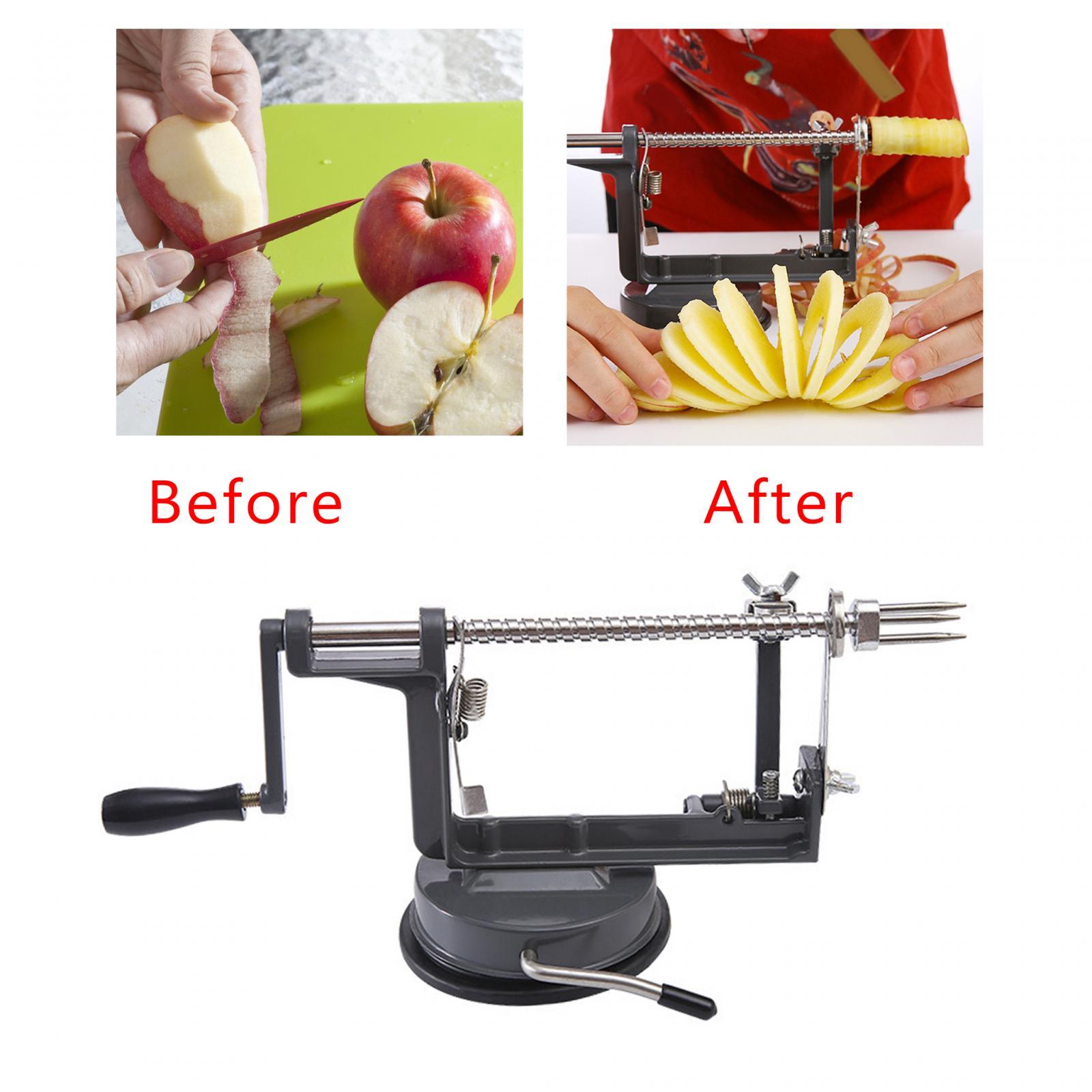 Fruit Peeling, and Corer Strong Scution Fruit Slicing Machine for Shop ...