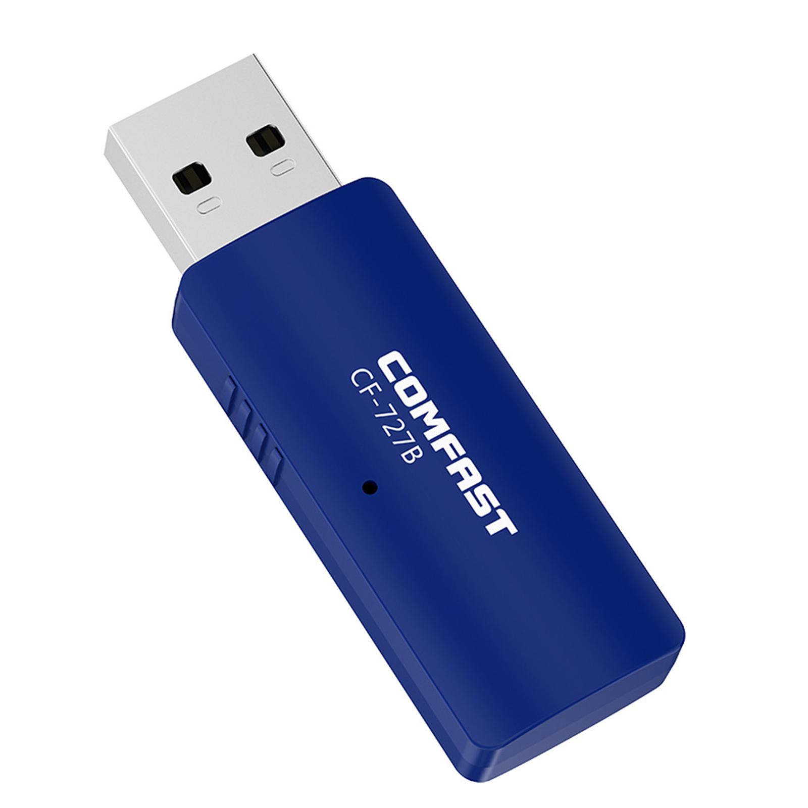 USB 2.0 Wireless 1300Mbps WiFi Receiver Adapter Dual Band 802.11ac ...