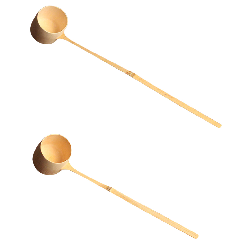 2x Bamboo Water Ladle Water Dipper Soup Spoon Sauna Ladle - Hepsiburada ...