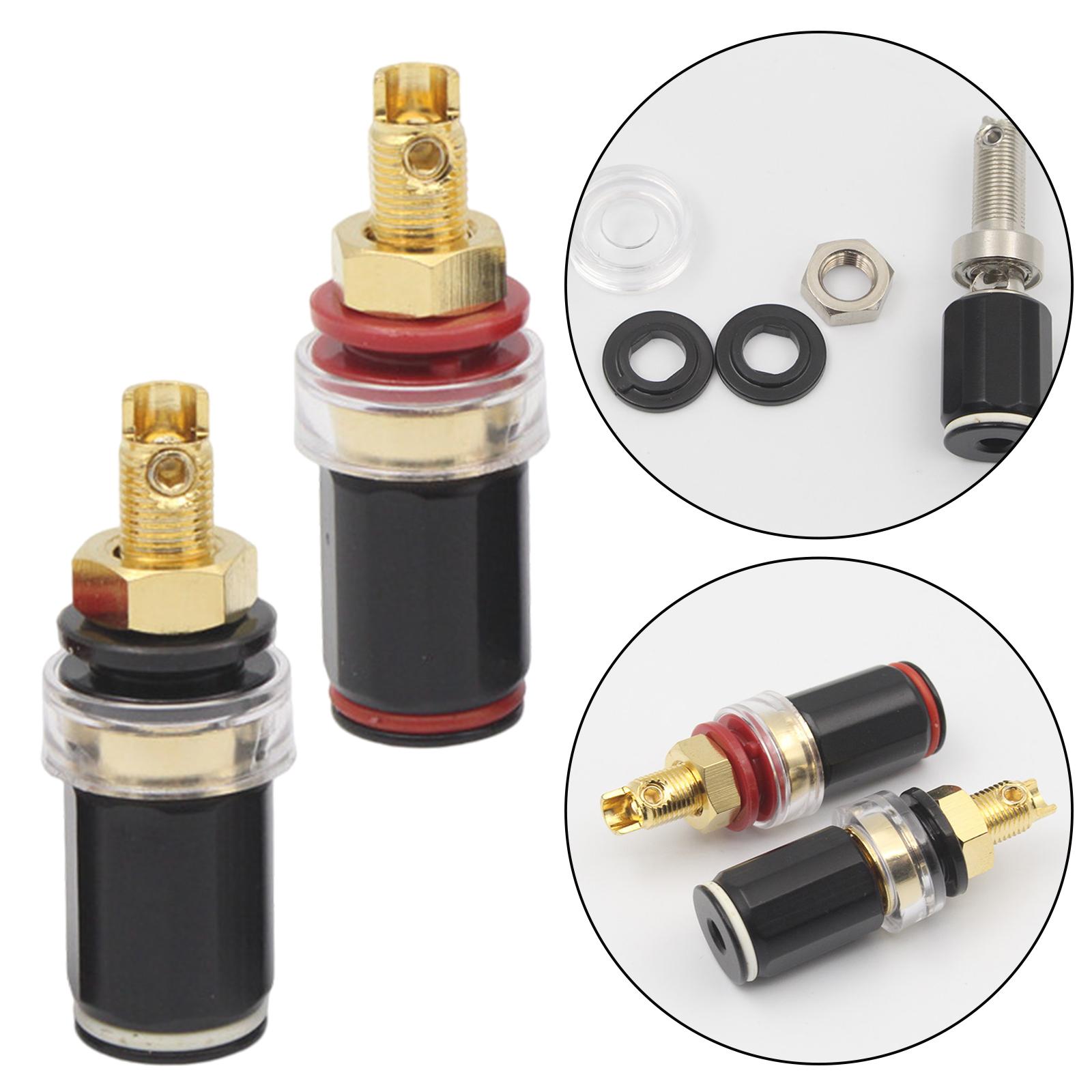 2 Sets Speaker Terminal 50mm Basket Terminal Socket Connector Binding ...