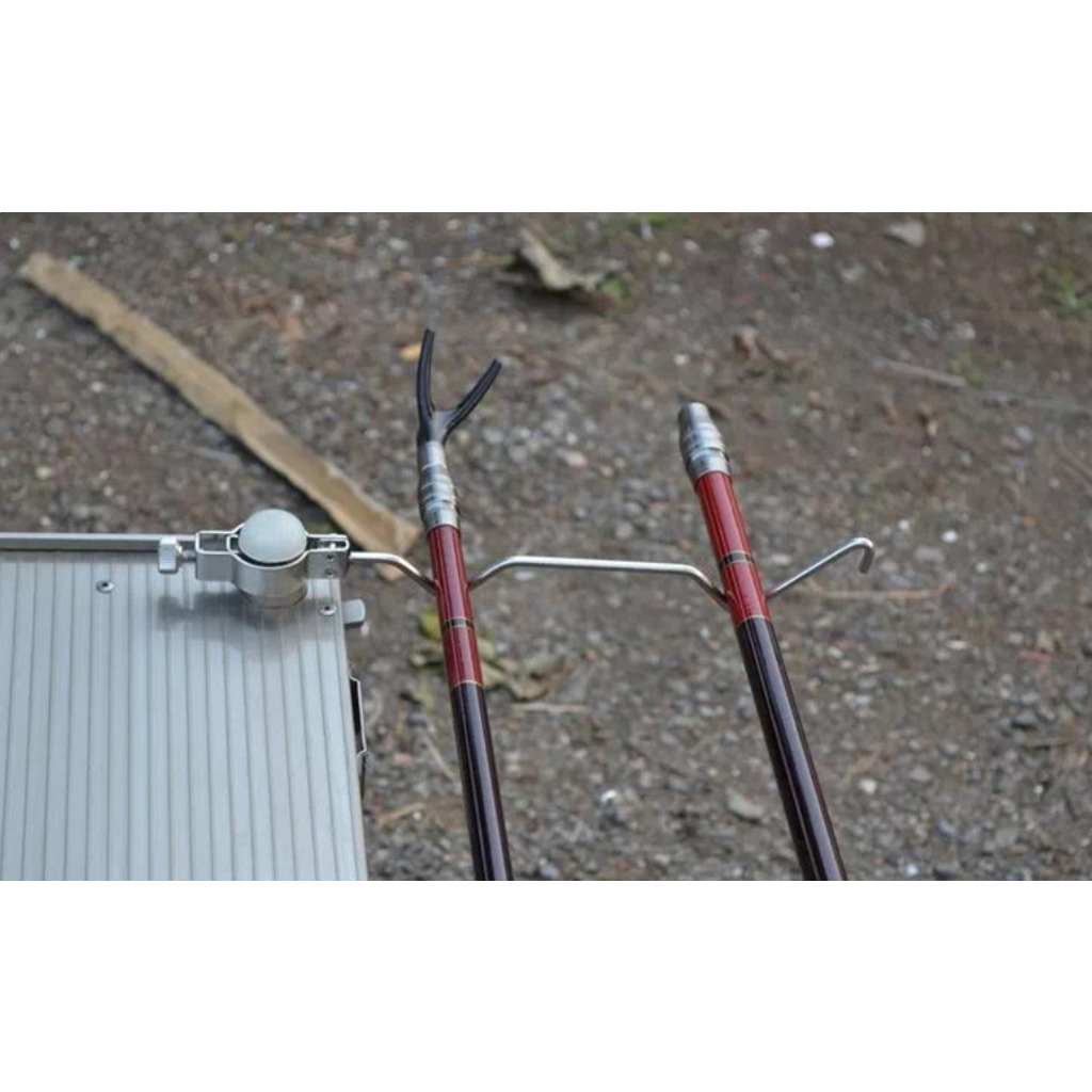 Stainless Steel Fishing Rods Brackets Landing Net Pole Holder Stand ...