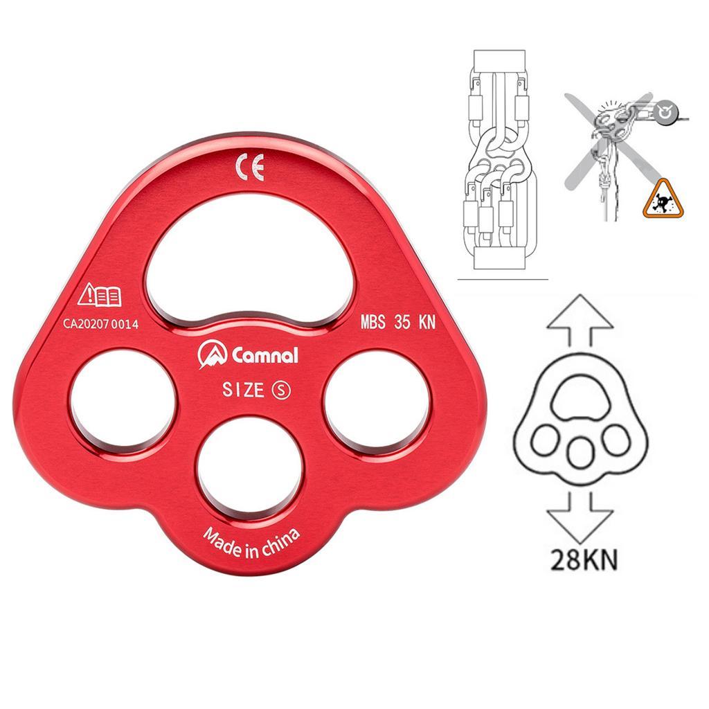 Outdoor 4Holes Paw Rigging Plate Rock Climbing Multi Anchor Point ...