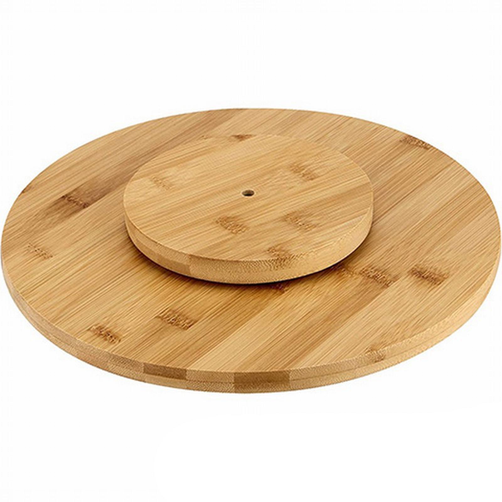 Wooden Rotating Dining Plate, Rotating Wooden Tray, Cake Stand Rotating ...