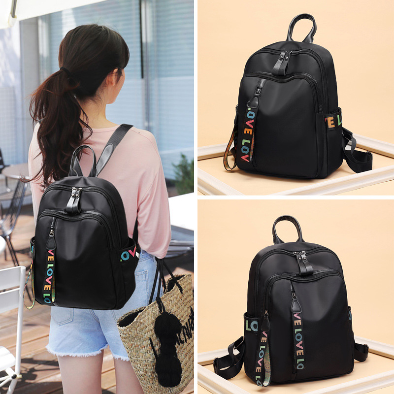 Oxford cloth backpack women's bag casual backpack nylon student travel ...