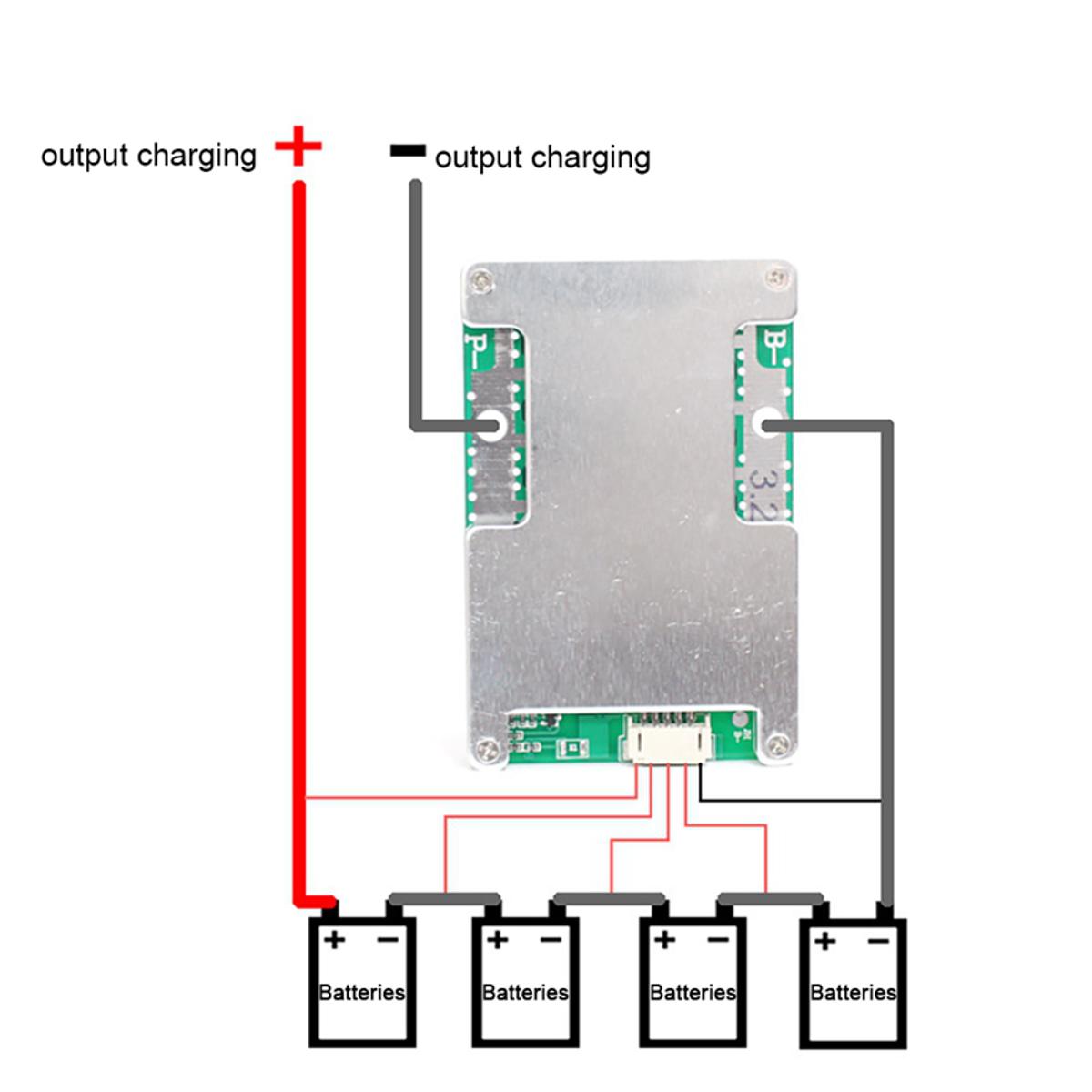 4S Lithium Protection Board 12.8V 120A BMS Lithium Iron Phosphate ...