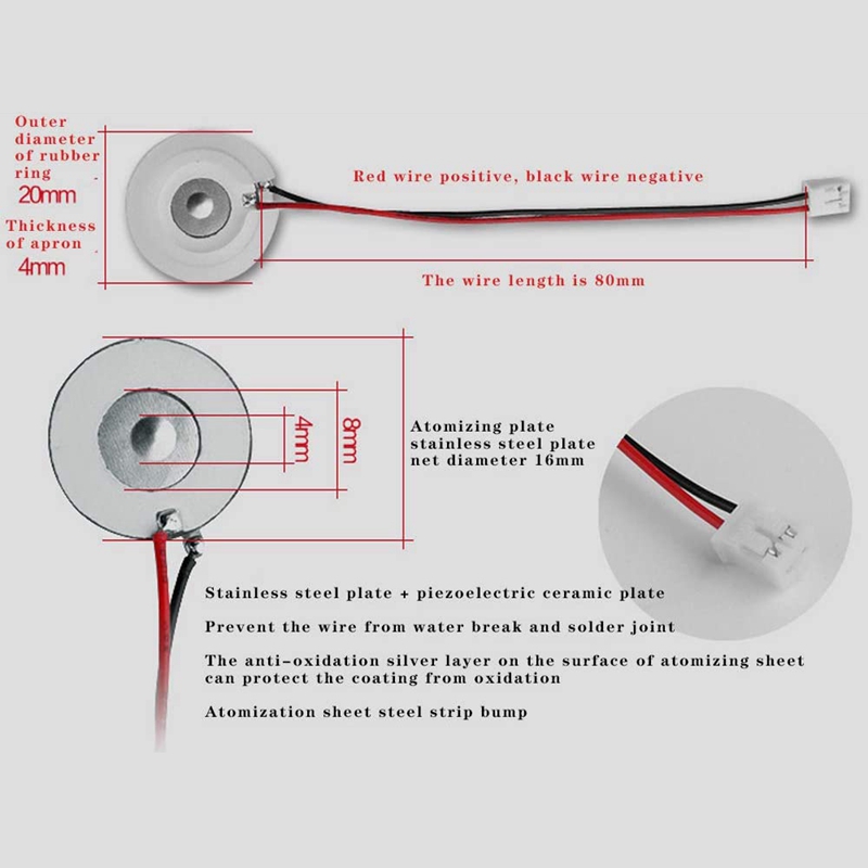 3Pcs Mist Maker Atomization Plate with 5V USB Humidifier Module ...