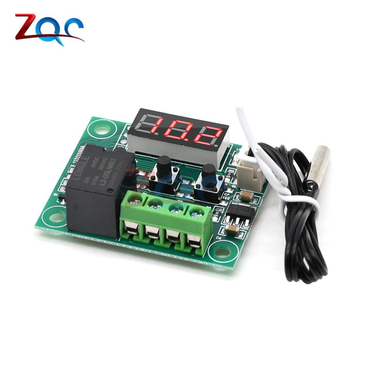 W1209 LED Digital Thermostat Temperature Controller Thermoregulator with NTC Sensor Probe for ...