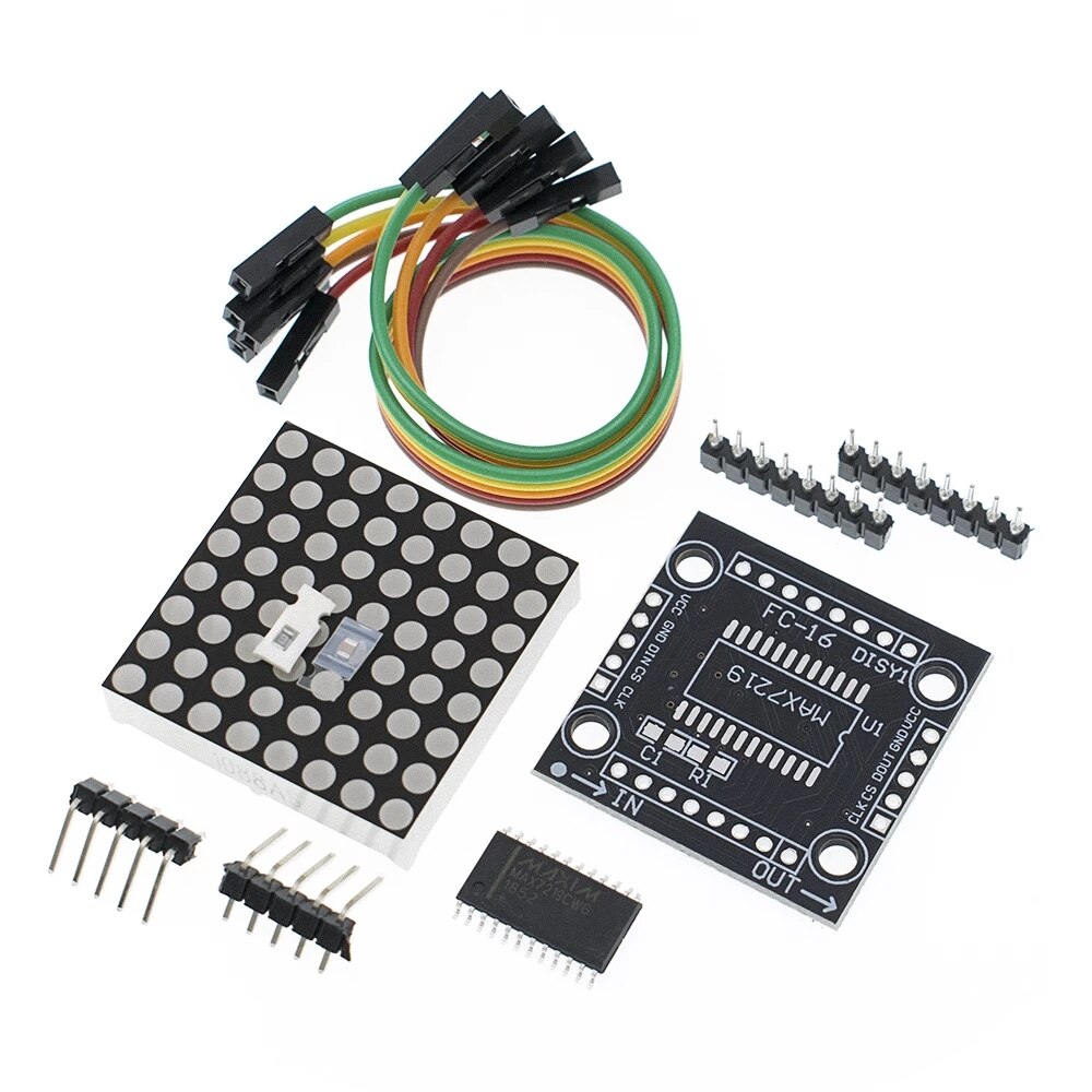 MAX7219 Dot Matrix Module Microcontroller Module Control Module Display ...