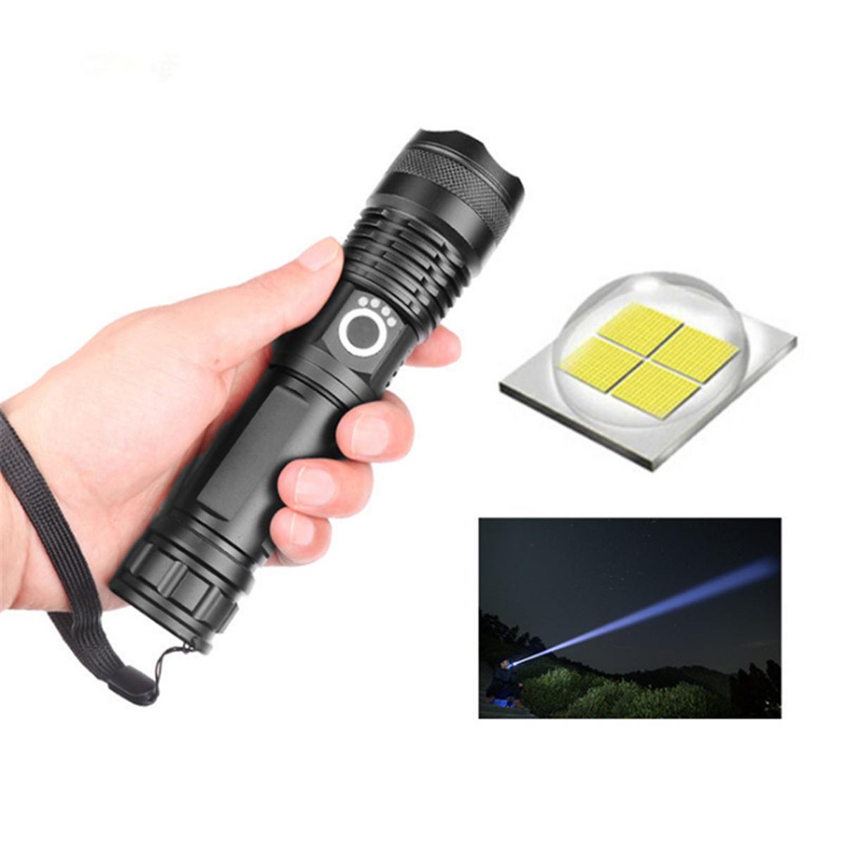 Flashlight 1000 Lumens Xlamp Xhp50 Strong Light Earthquake Resistance ...
