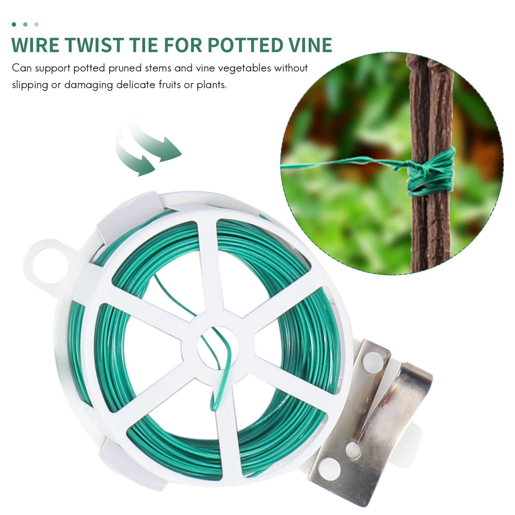 37Pcs Plant Trellis for Climbing Plants - Plant Clips, Wire Twist Tie ...