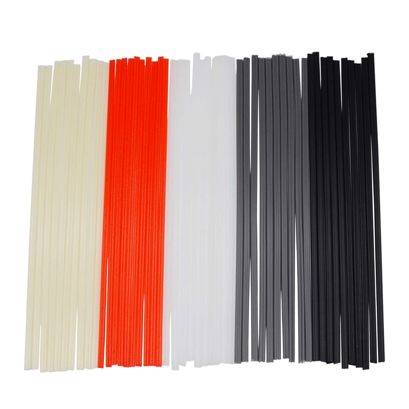 BRADOO-100 Pieces Plastic Welding Rods PP/PVC/PPR Plastic Welder Repair ...