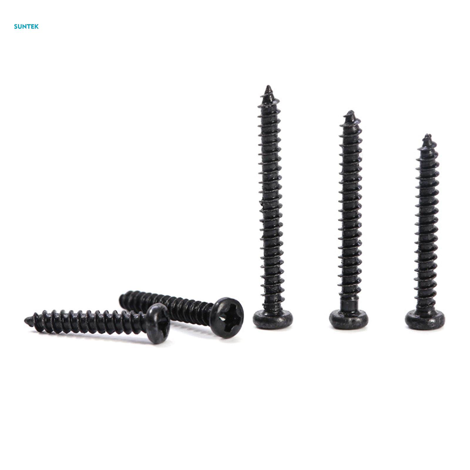 250 Pieces Self Tapping Screw Wood Screw Set Cross Drive Flat Head ...