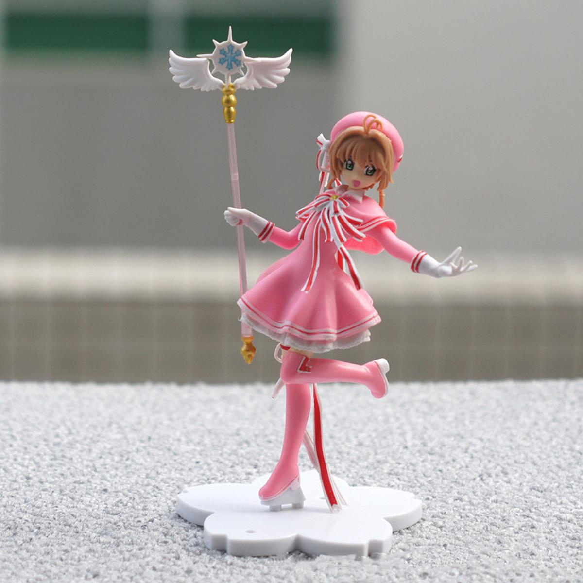 Anime Lovely Pink Card Captor SAKURA Action Figures Models PVC Figure ...