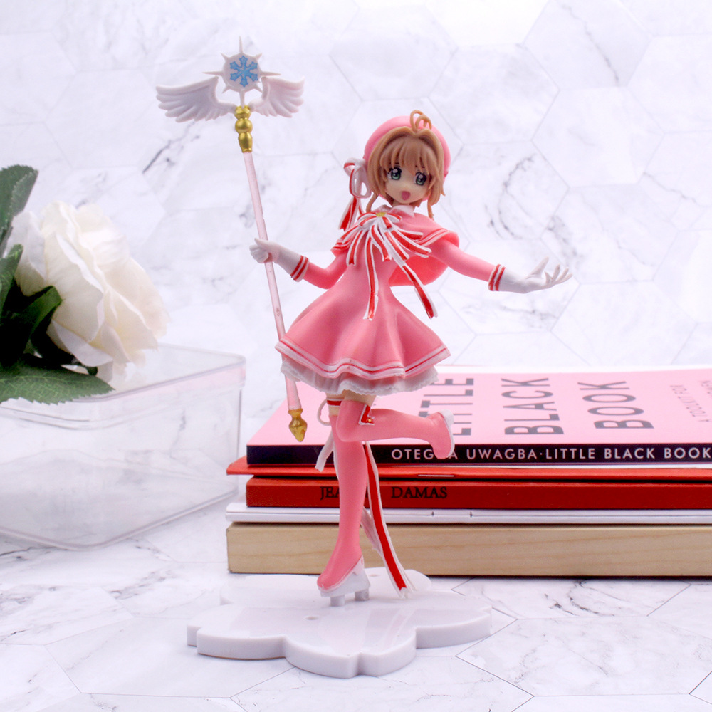 Anime Lovely Pink Card Captor SAKURA Action Figures Models PVC Figure ...