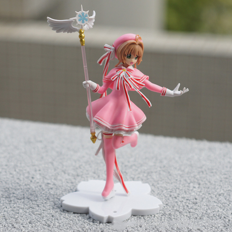Anime Lovely Pink Card Captor SAKURA Action Figures Models PVC Figure ...