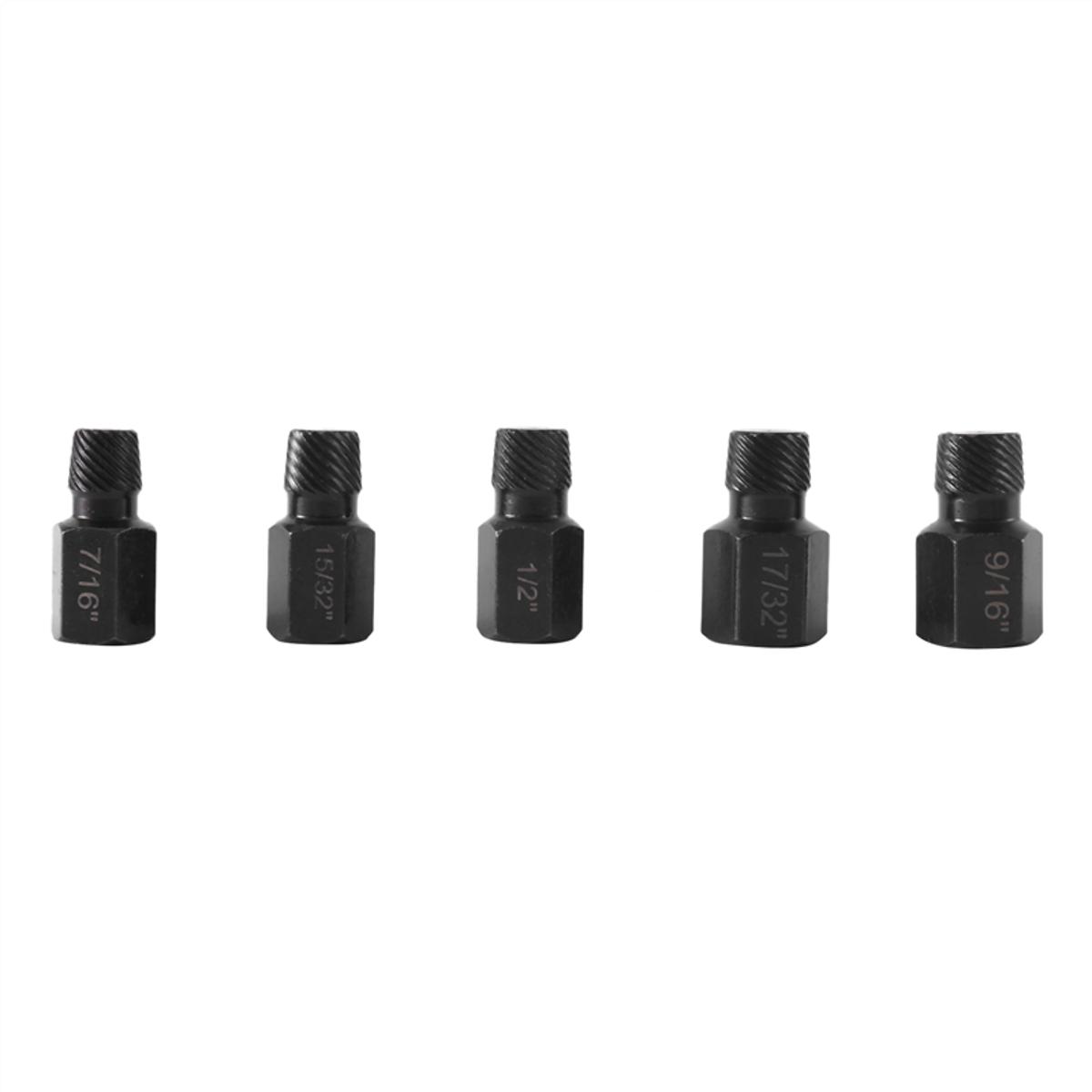 Screw and Bolt Extractor Set Steel Screws Bolt Stud Teeth Stripped ...