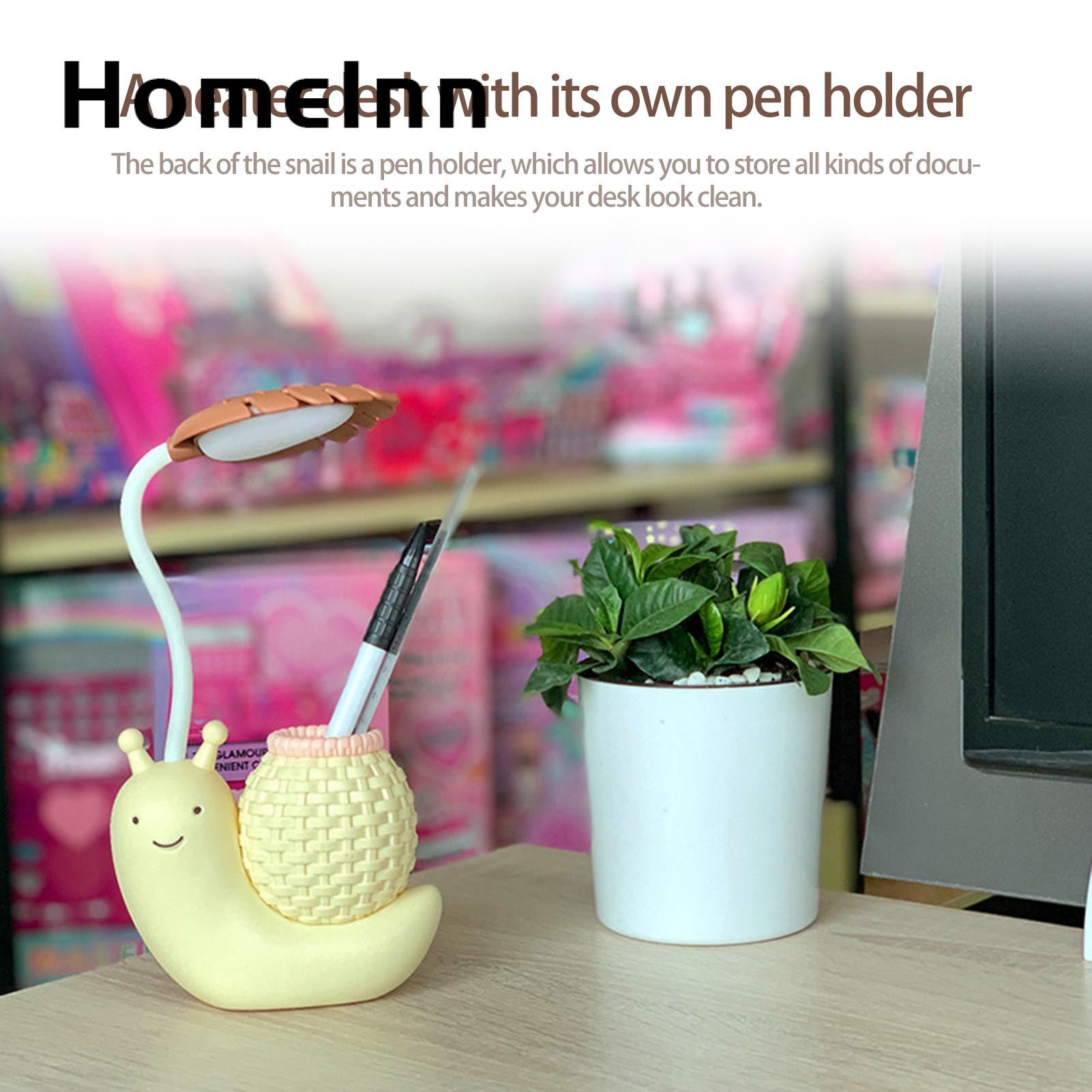 HomeInn LED Reading Light High Brightness 2-in-1 Cartoon Snail LED Desk ...
