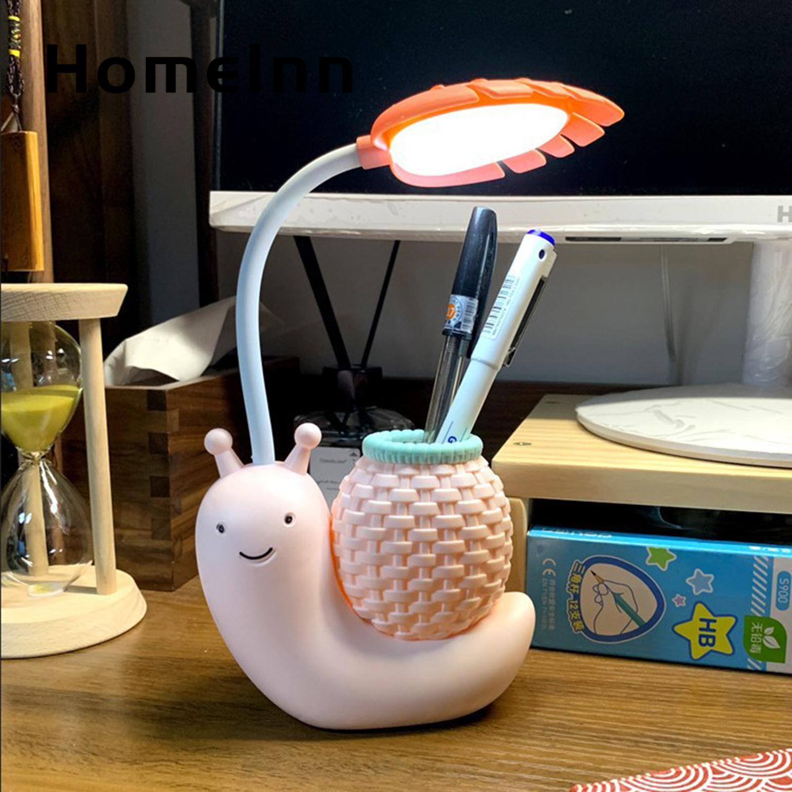 HomeInn LED Reading Light High Brightness 2-in-1 Cartoon Snail LED Desk ...