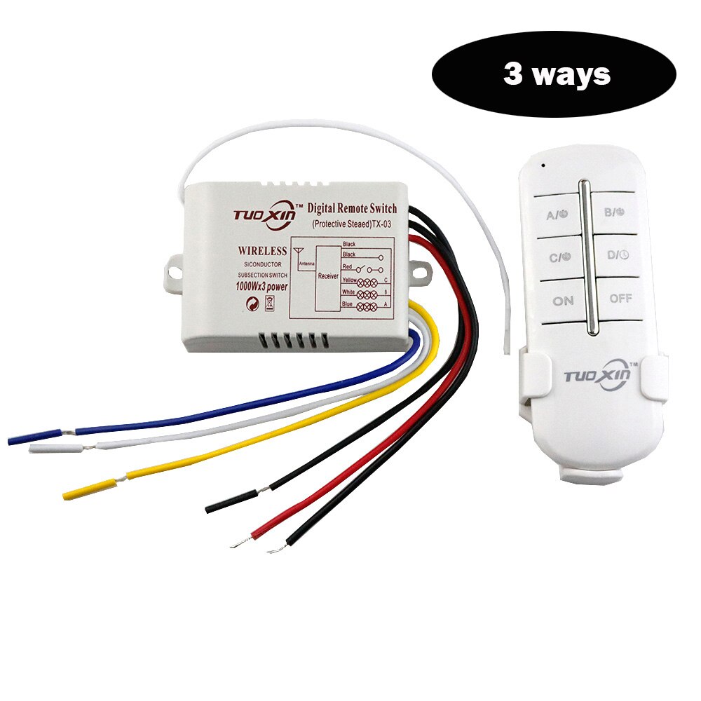 Digital Remote Switch 1 2 3 Ways LED Ceiling Panel Lamps Remote ...