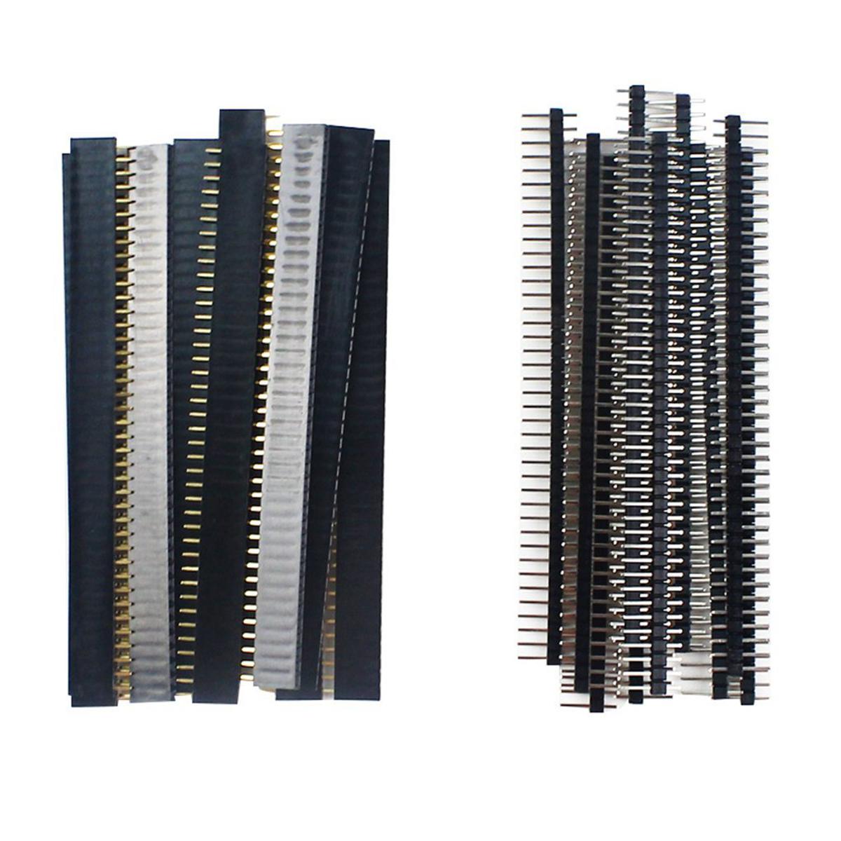 30 Pcs 40 Pin 2.54mm Male & Female Pin headers Plug connector for ...