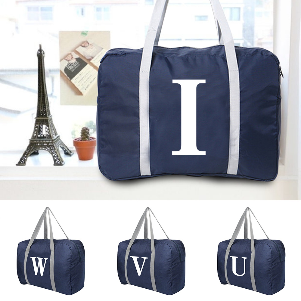 5White Y 2022 New Foldable Travel Bags Unisex Clothes Organizers Large Capacity Duffle Bag White ...