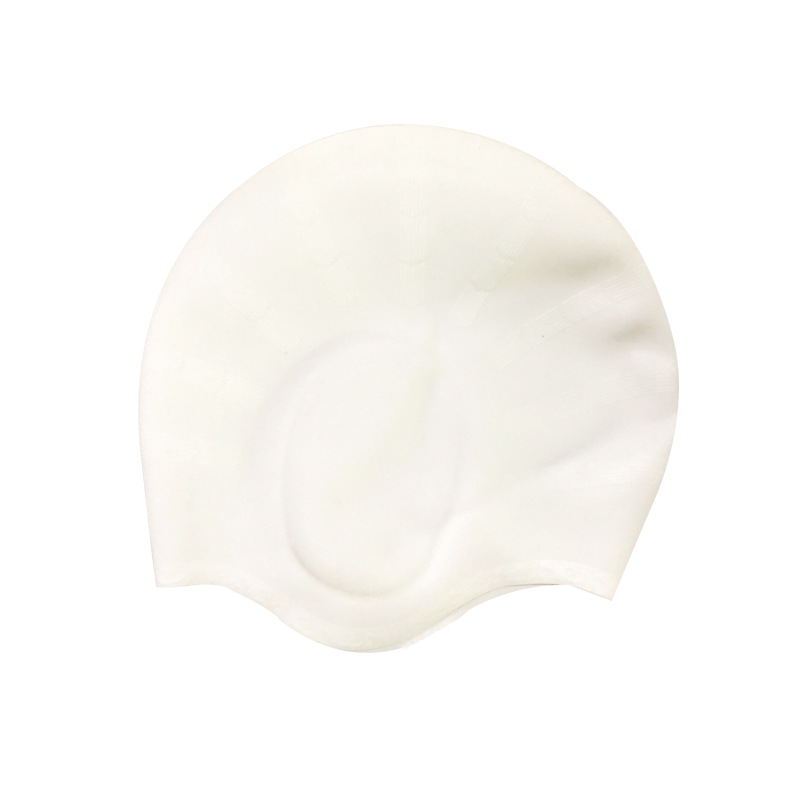 Silicone swimming cap ear protection adult silicone swimming cap unisex ...