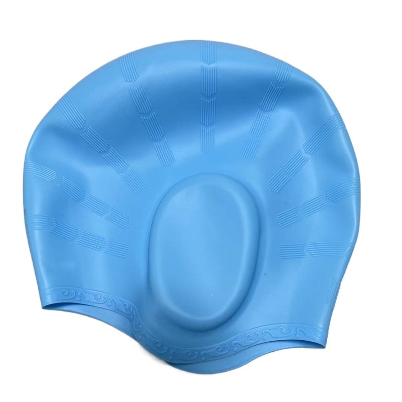 Silicone swimming cap ear protection adult silicone swimming cap unisex ...