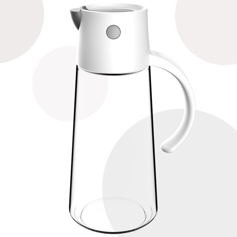 Transparent automatic opening and closing glass oil pot kitchen leak ...