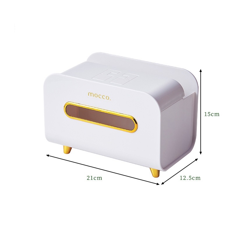 Desktop tissue box with mobile phone holder remote control storage box ...