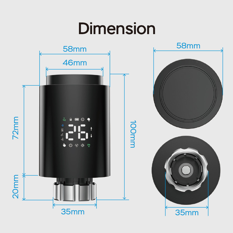 Thermostatic Radiator Valve Smart Radiator Valve Intelligent ...