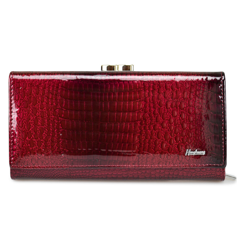 Ladies Leather Wallet Long Coin Ladies Bag Clutch Multifunctional Bag ...