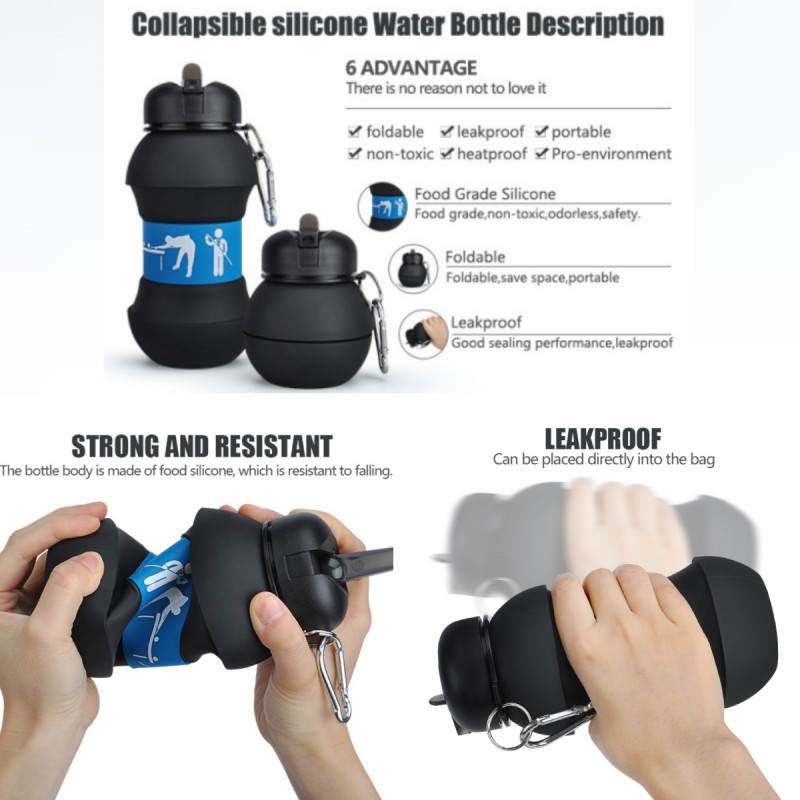 Foldable Outdoor Portable Drop-proof and Leak-proof Billiard Travel Mug ...