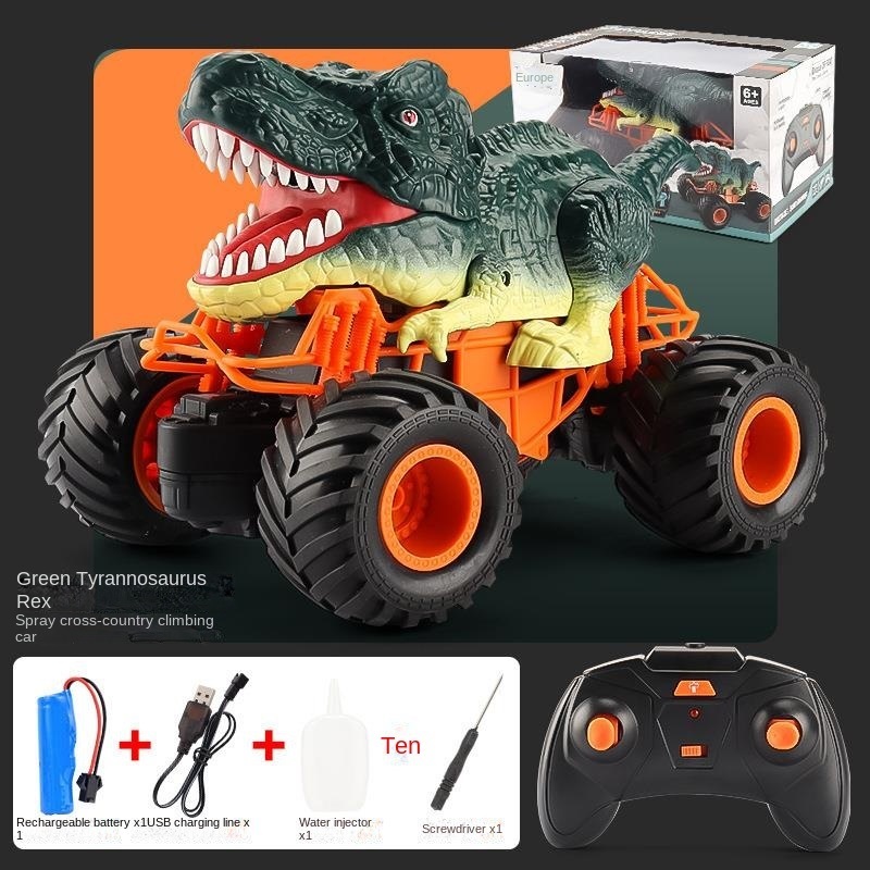 New Spray Dinosaur 2.4G Remote Control Off-Road Vehicle Triceratops ...