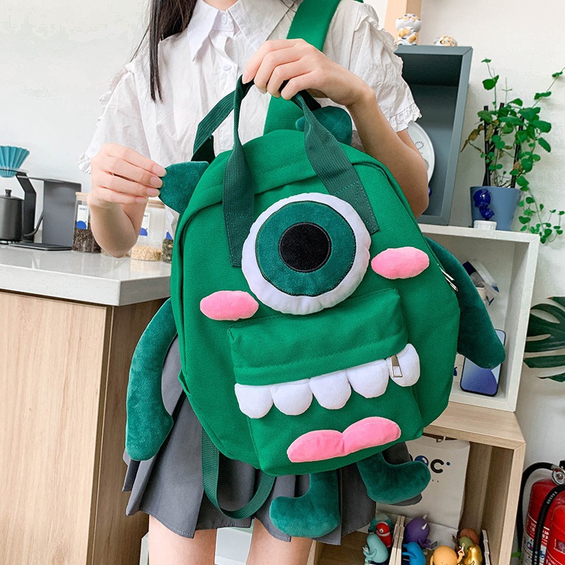 [Same style for live broadcast] Cute cartoon backpack new style monster ...