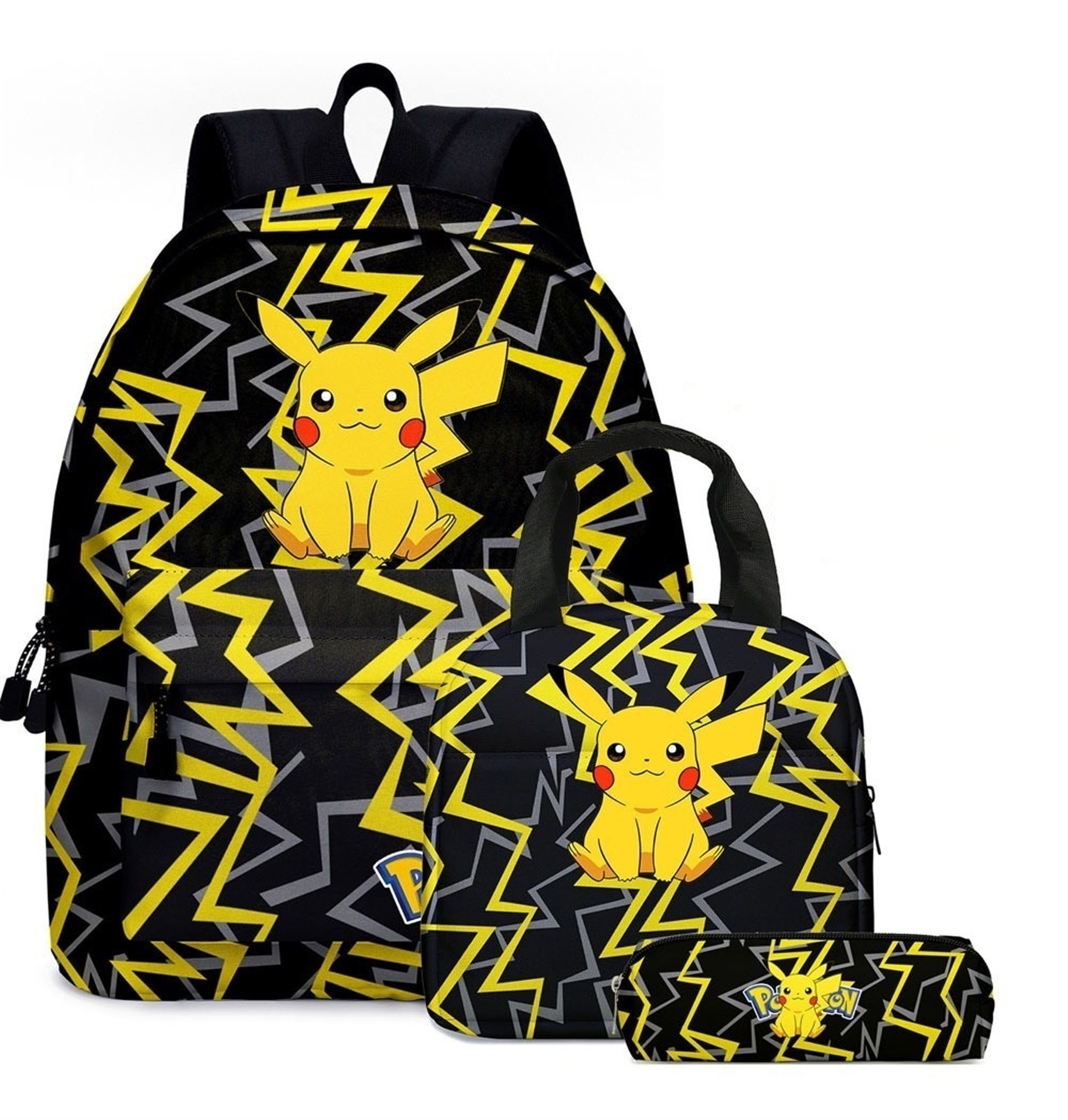 Kit Anime Cartoon Pikachu Backpack With Bag - Hepsiburada Global