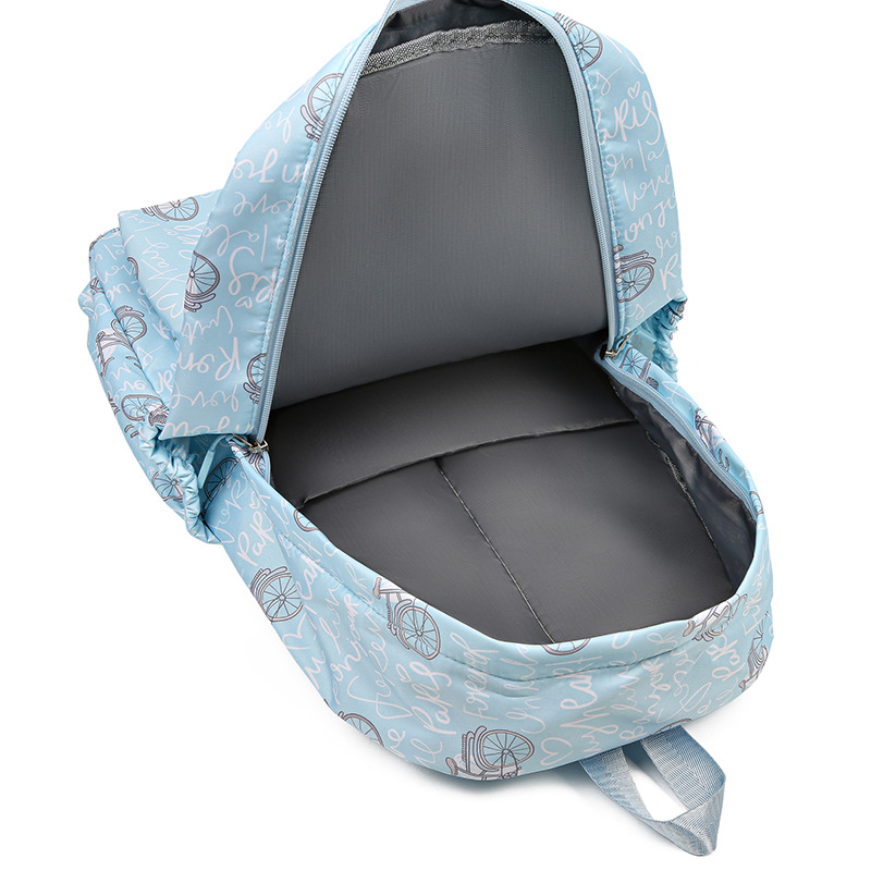 Simple three-piece backpack set, large-capacity travel backpack ...