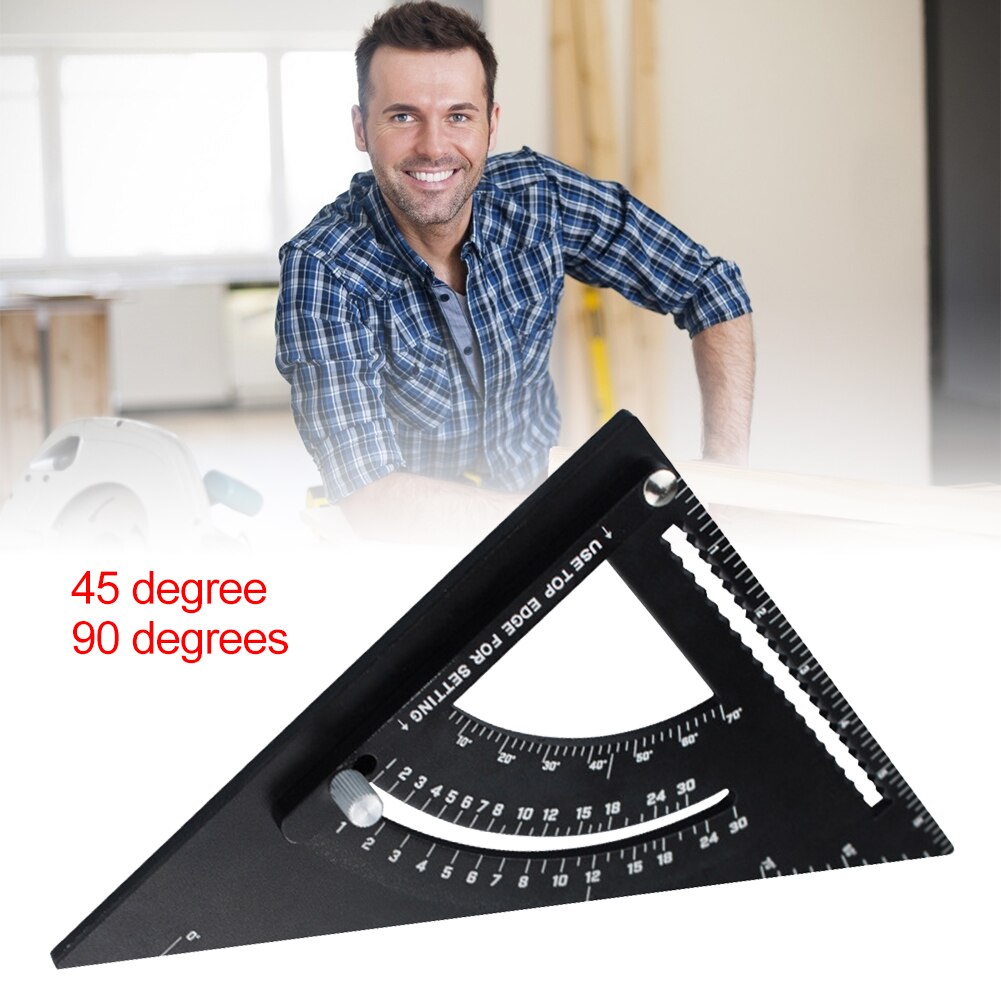 Aluminum Alloy Triangle Ruler Angle Protractor Building Framing Tools ...