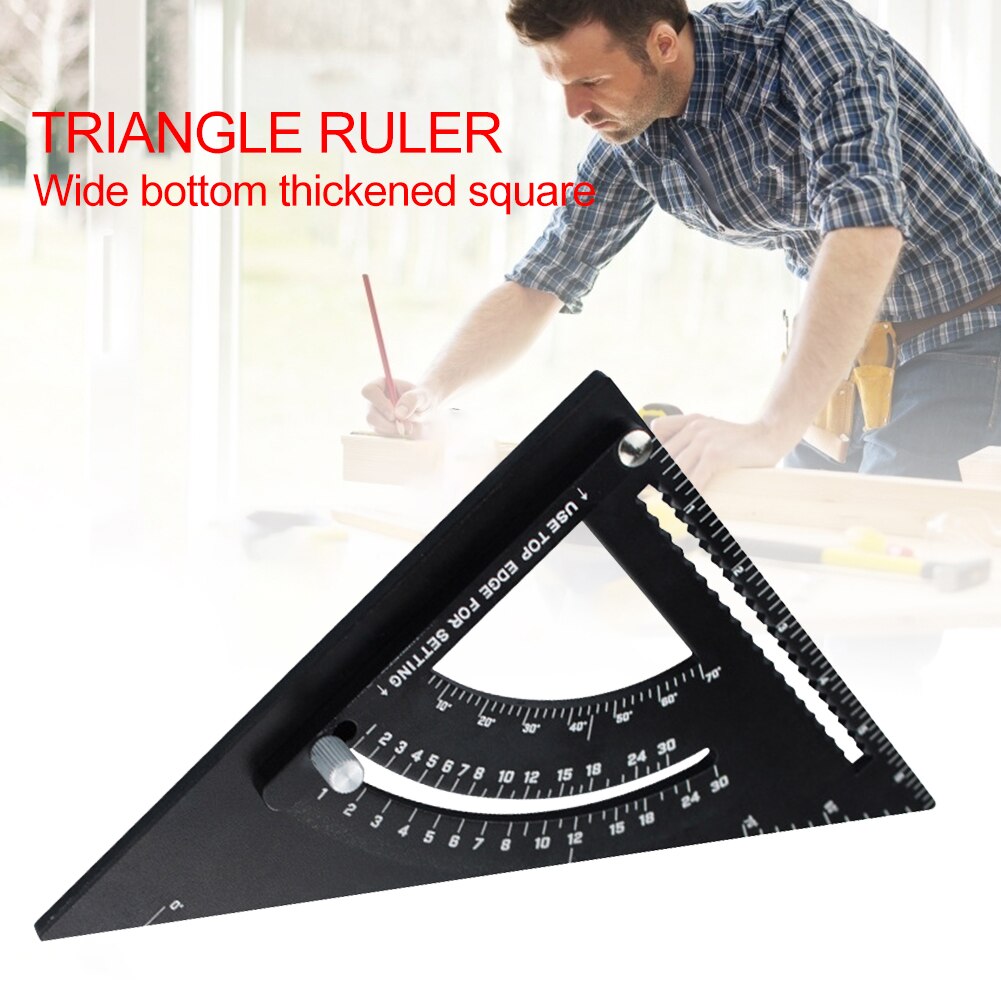 Aluminum Alloy Triangle Ruler Angle Protractor Building Framing Tools ...