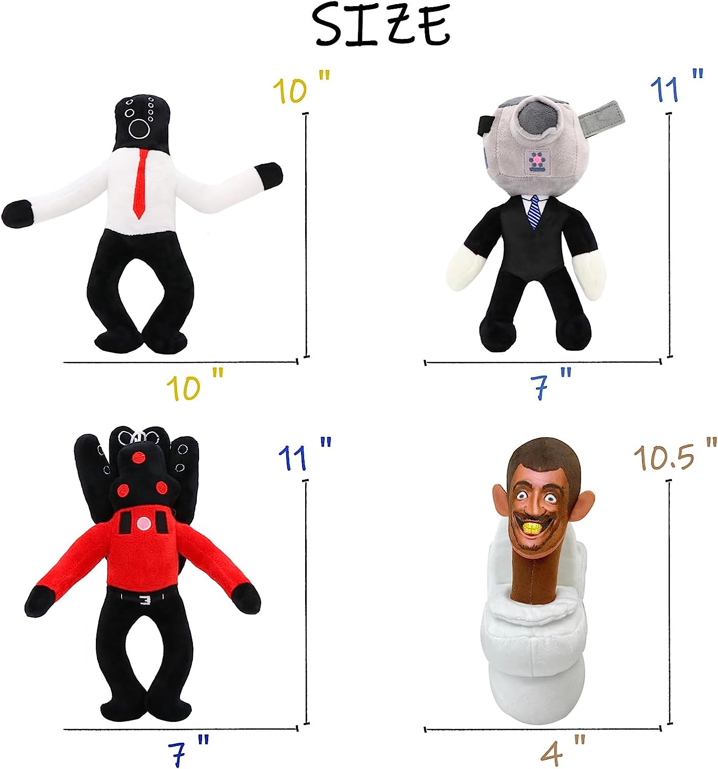 Skibidi Toilet Plush Doll Toy Children's Collectible Gift Fans Adult ...