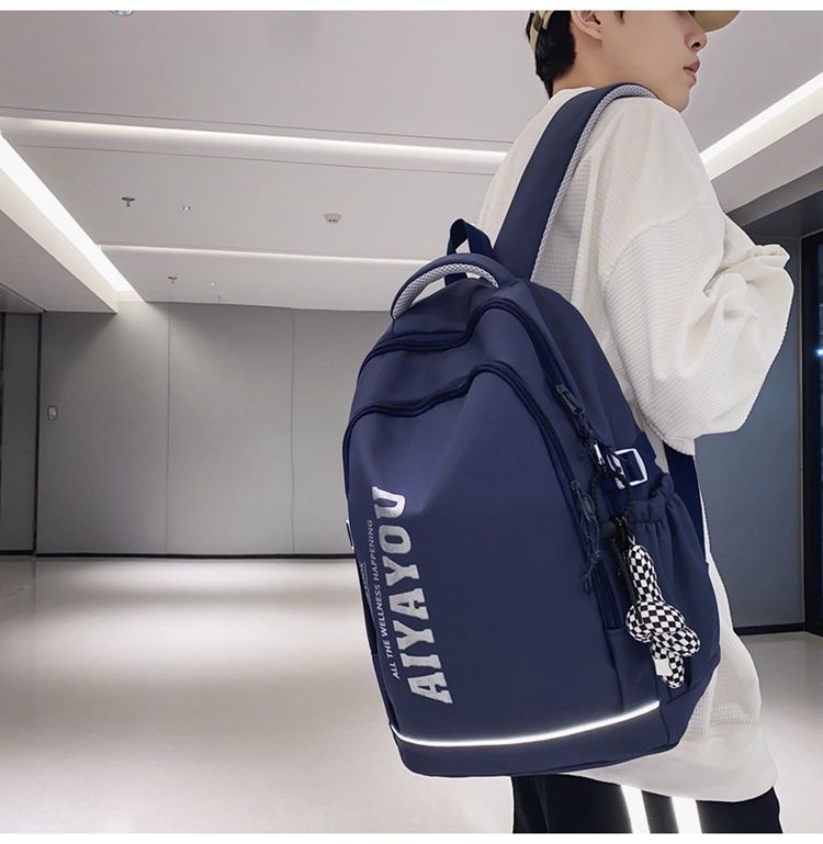 Simple high school student large capacity backpack - Hepsiburada Global