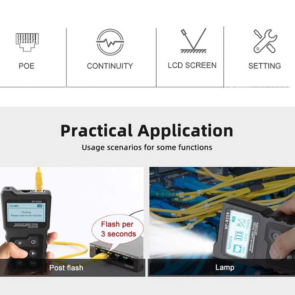 Network Cable Tracker,Network Cable Tester for CAT5E/CAT6/CAT6A ...